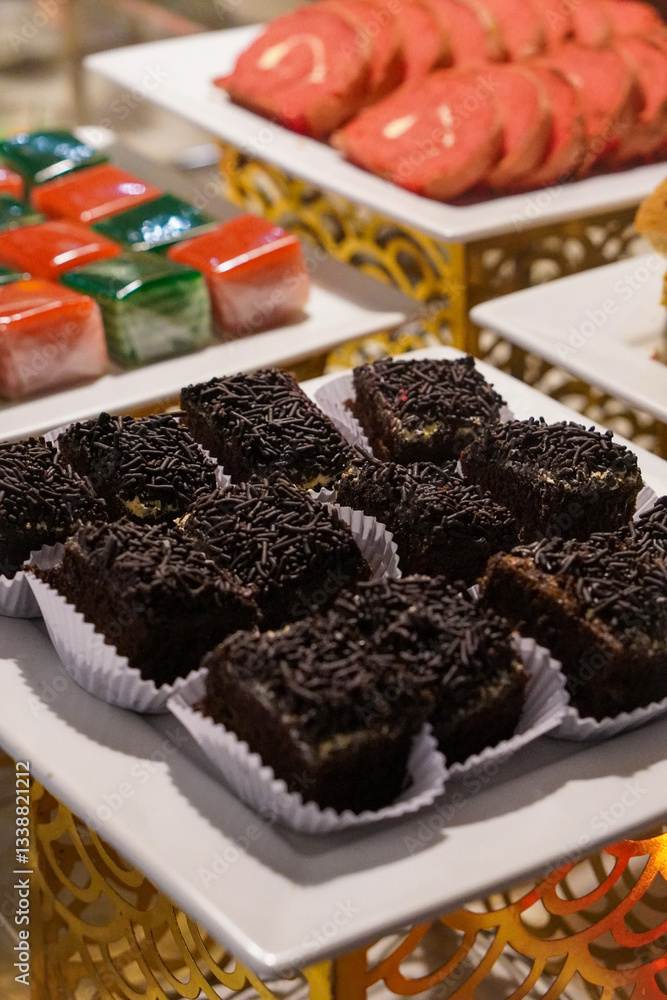 Traditional Indonesian Ramadan cake, captured on March 17, 2025. This ...