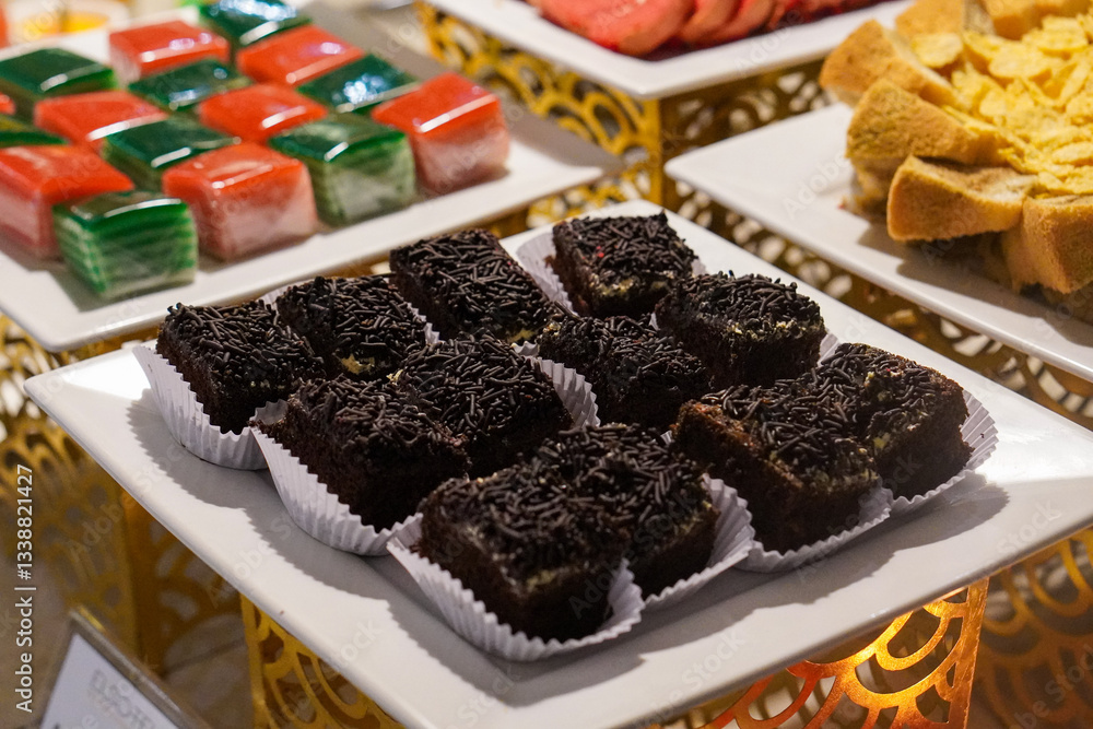 Traditional Indonesian Ramadan cake, captured on March 17, 2025. This ...