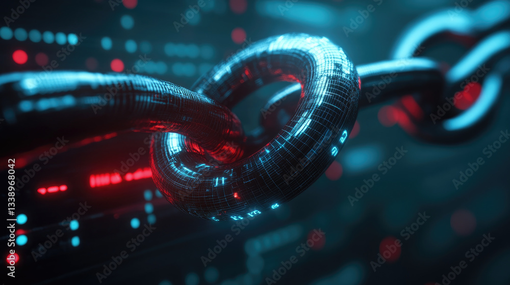 Visualizing Blockchain Network Nodes A Futuristic Digital Illustration In A Virtual Environment