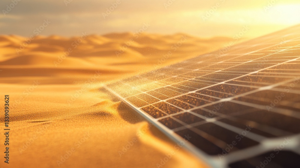 Renewable energy struggles in extreme conditions, sand-covered solar ...
