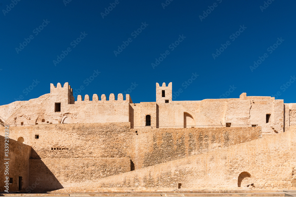 Ribat de Monastir, a castle fortress built in 796 and currently the ...
