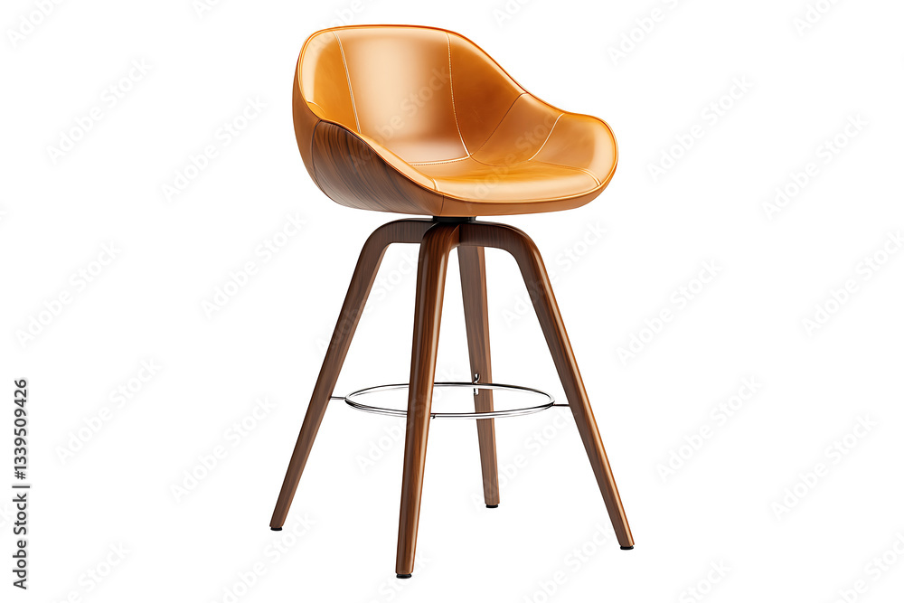 stylish bar stool Isolated on White and Transparent Background PNG ...