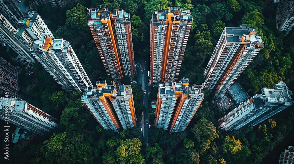 Urban Development Featuring City Growth, Sustainable Living, and Mixed ...