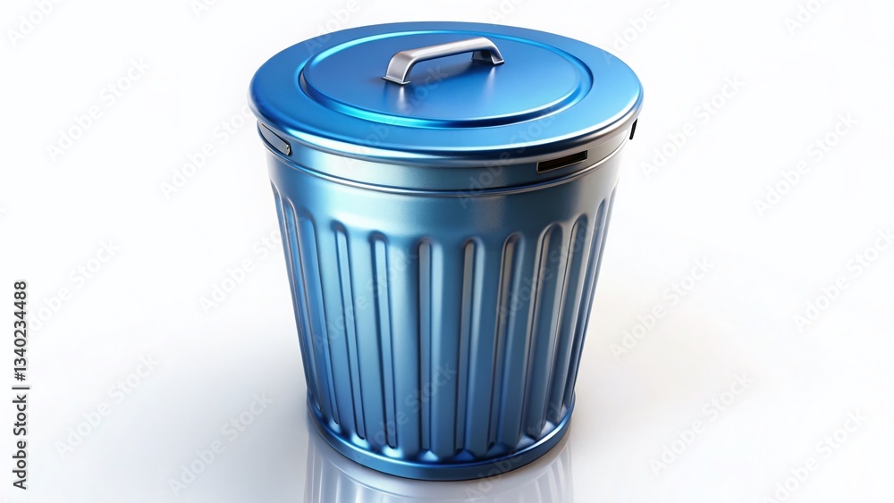 Isolated Trash Can, Empty Waste Bin PNG, Aerial View Recycling Bin ...