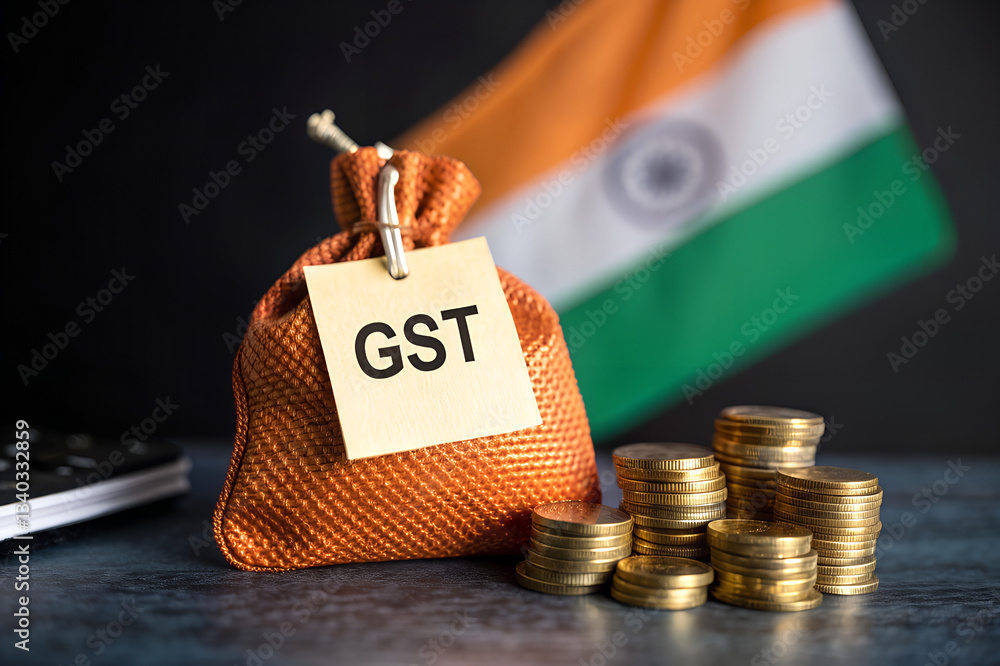 GST Goods and services tax concept Stock Illustration | Adobe Stock