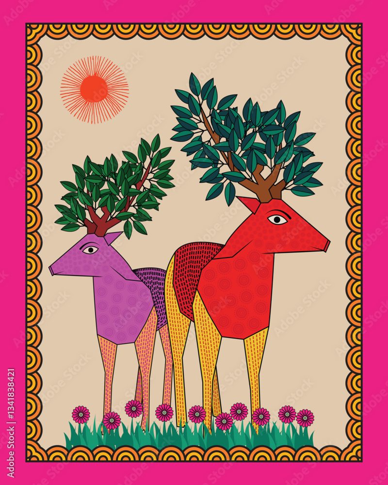 Gond Art Decor: Bring the Forest's Elegance Home. Gond art, Indian ...