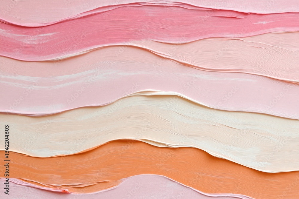 Soft, flowing layers of pastel paint create soothing, artistic b Stock ...