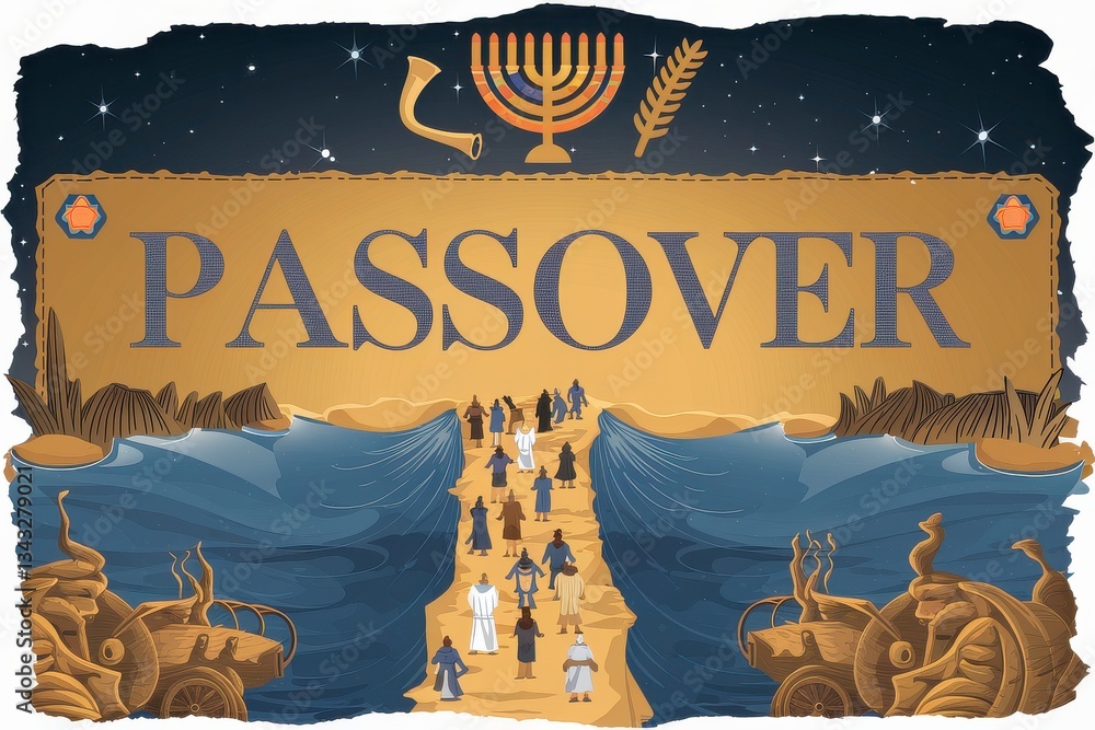 Celebration of Passover illustrates the Jewish exodus from Egypt with ...