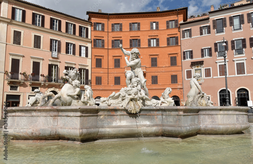 Piazza Navona is a symbol of Baroque Rome, with Bernini's Fountain of ...