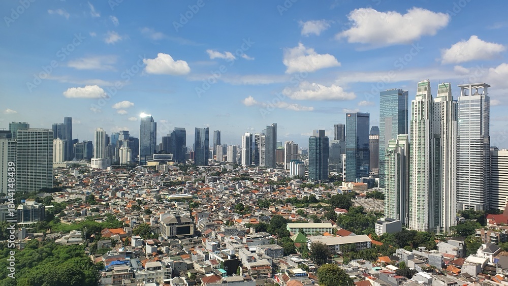 Jakarta, Indonesia – March 14, 2025: A cityscape view of Indonesia ...