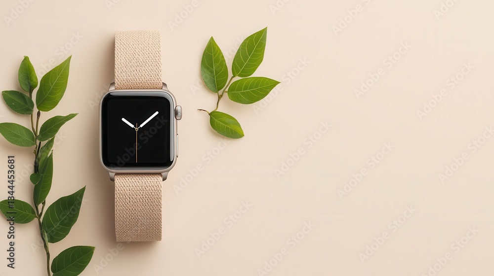 Biodegradable waterresistant smartwatch strap made from natural ...