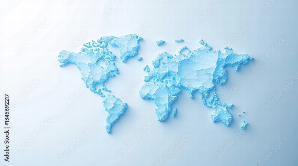 world map Business and Global Economy World map with highlighted trade ...
