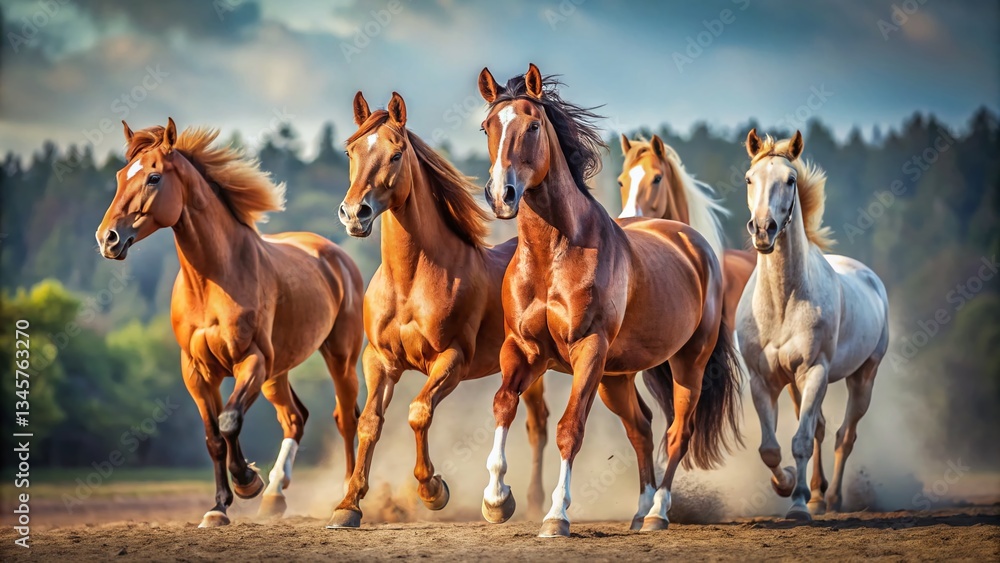Stunning Horse Coat Colors: A Diverse Collection of Equine Breeds Stock ...