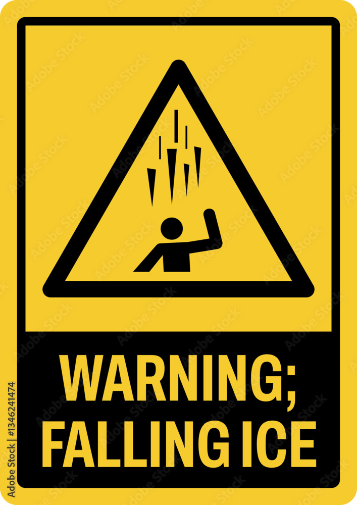 warning safety signs v2 uppercase text_warning ; falling ice_portrait ...
