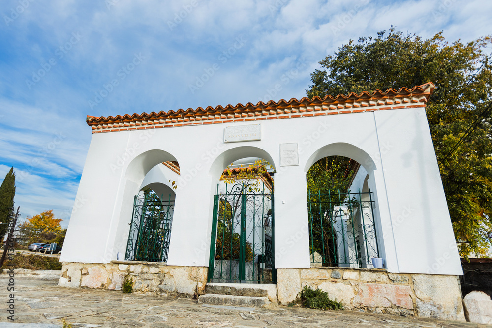 Turbe of Sinan Celebi in Ohrid, A Serene White Structure with Arches ...