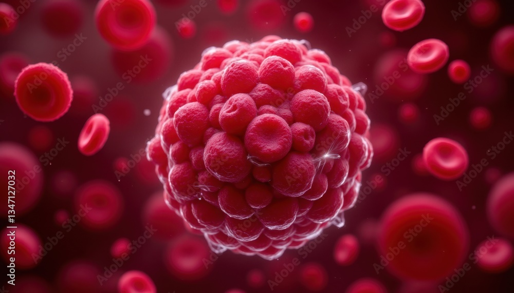 Scientific Exploration of Blood Create an engaging scene depicting a ...