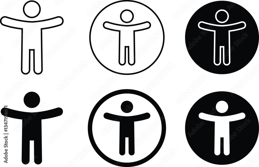 Accessibility icon set. Simple accessibility vector illustration ...