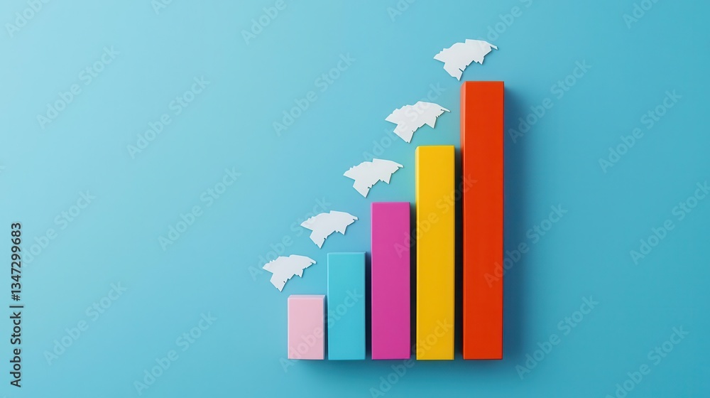 Stacked bar chart showing unemployment rates by region, symbolizing ...