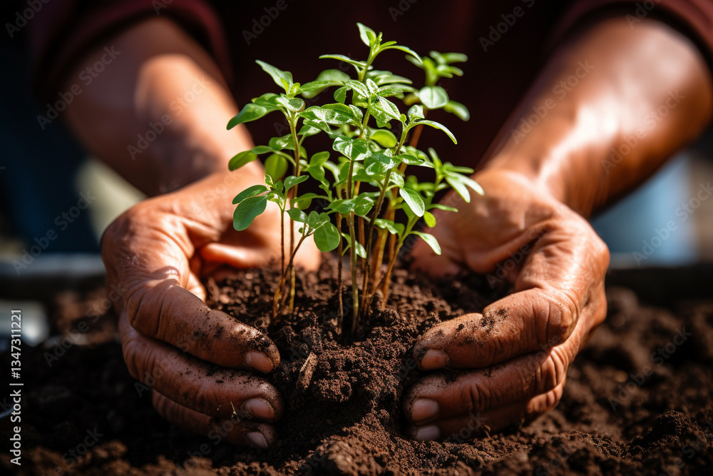 Exalting nurturing and protective virtues of a soil pot, it personifies ...