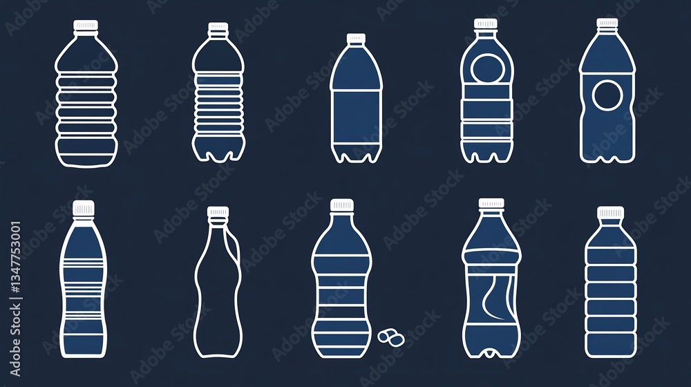 Collection of Various Plastic Bottle Designs: A Visual Guide to ...