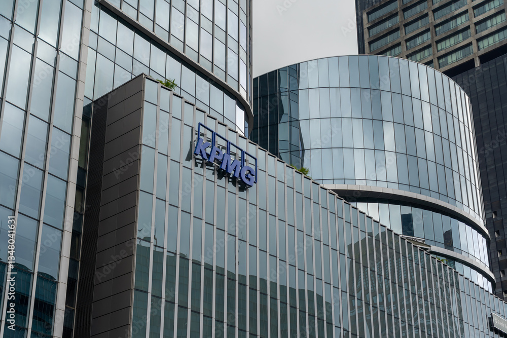 Jakarta, Indonesia - January 22, 2025: A KPMG sign on the office ...