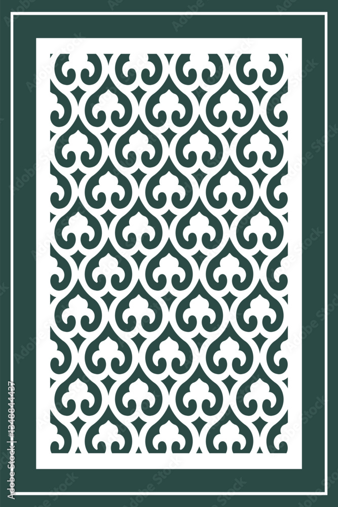 Om jali and side jali for indian temples. Stock Vector | Adobe Stock