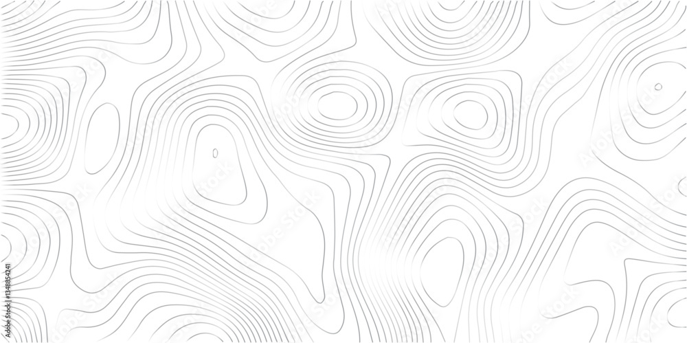 "Minimalist Transparent PNG Topographic Map with Fluid, Wavy Lines and ...