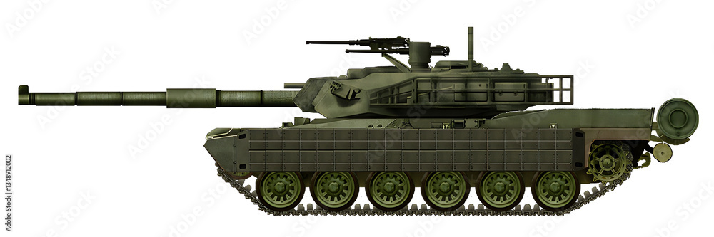 MBT-40A2 (modernization of the MBT-40A1 tank with a new 120mm gun ...