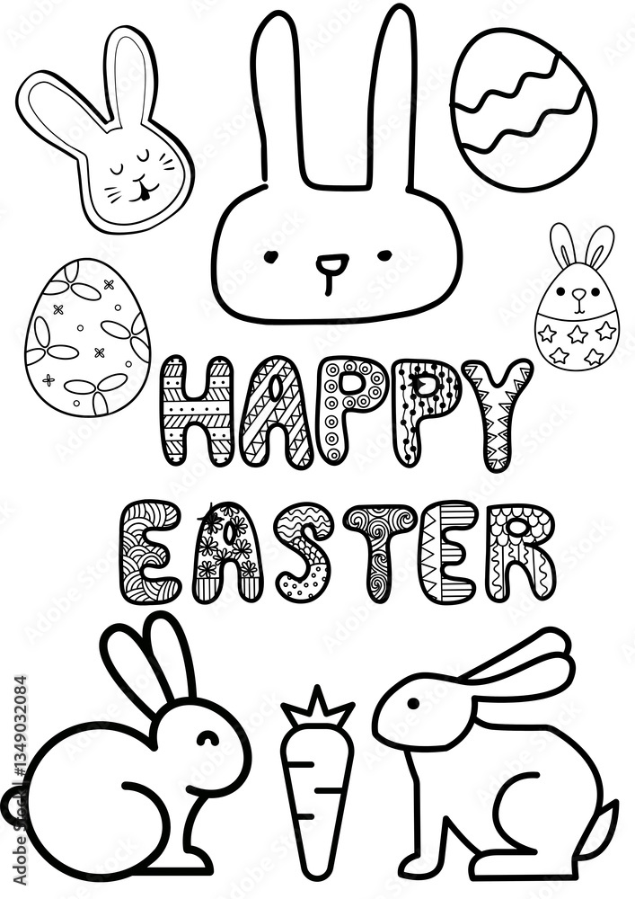 coloring alphabet for kids Drawing for Easter Coloring Pages, Big ...