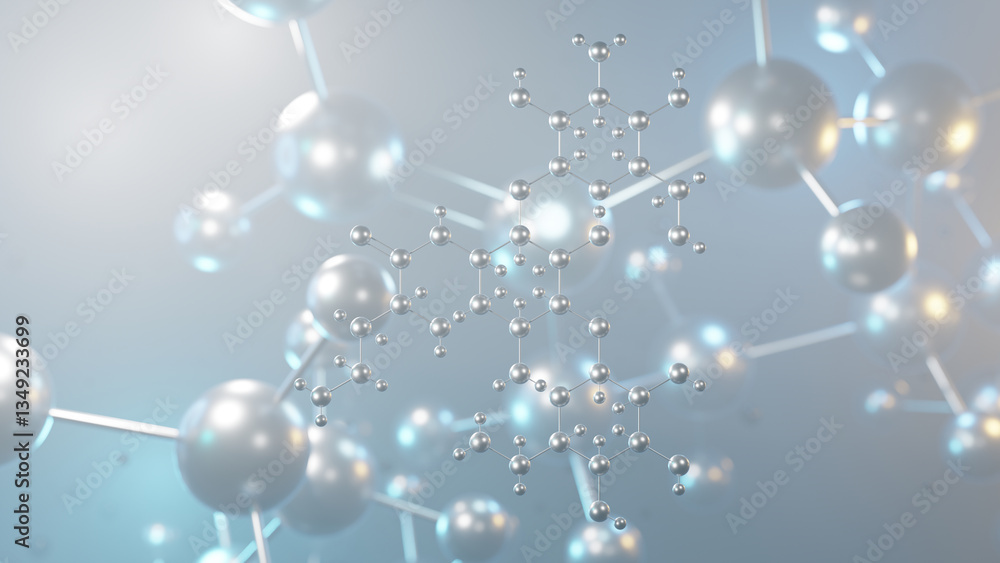 amikacin molecular structure, 3d model molecule, antibiotic structural ...