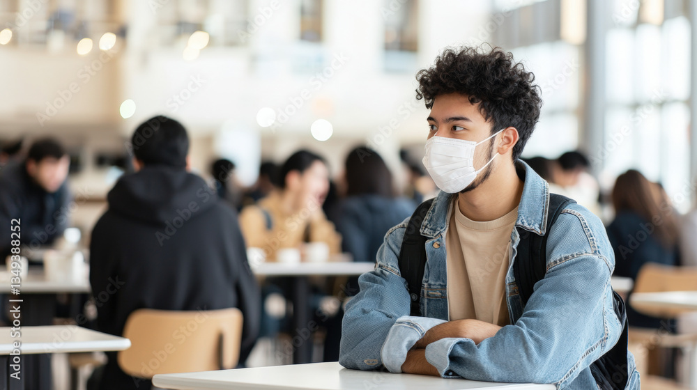 School Bullying Impact on Students, Students school cafeteria wearing ...