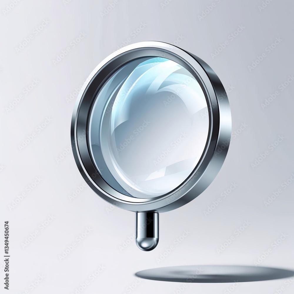 Magnifying glass provides a closer look at details and enhances visual ...