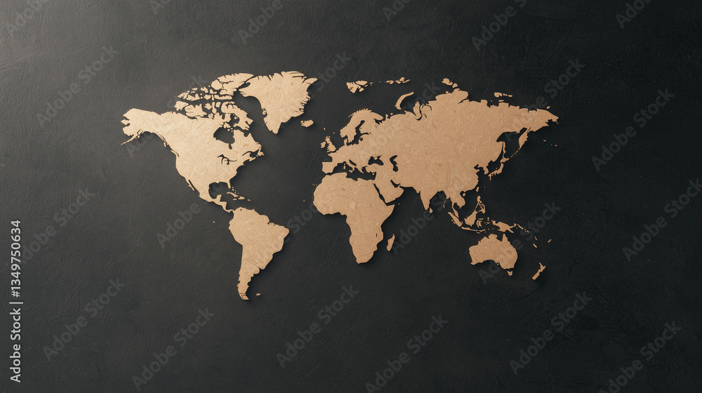 World Map Highlighting Sanctioned Countries and Regions Stock ...