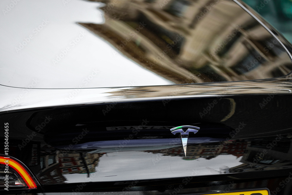 Tesla Electric Car EV American Electric Vehicle, Tesla Inc Logo Symbol ...