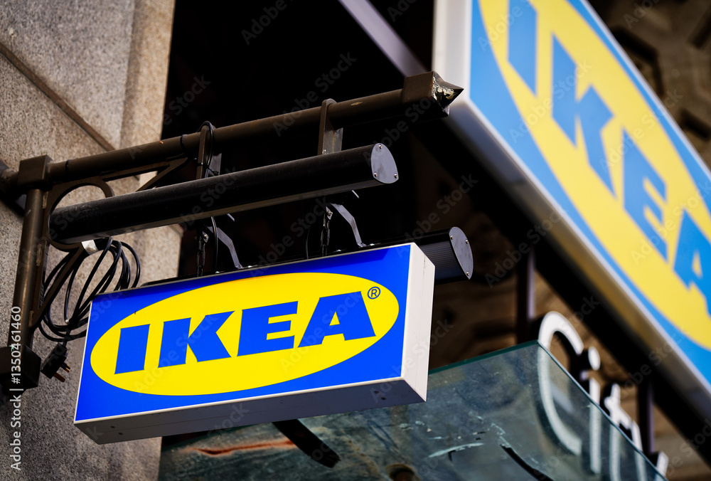 IKEA Retailer Oxford Street Store Signage, Retail Logo, Ikea City Sign ...