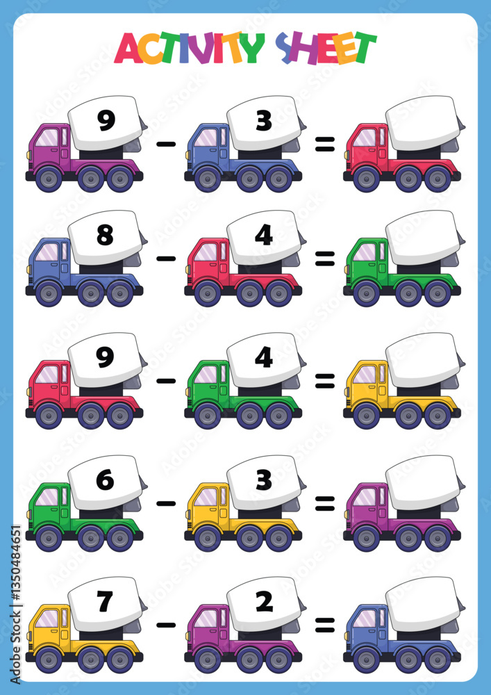 Math Worksheet educational how many activities for children. Learning ...