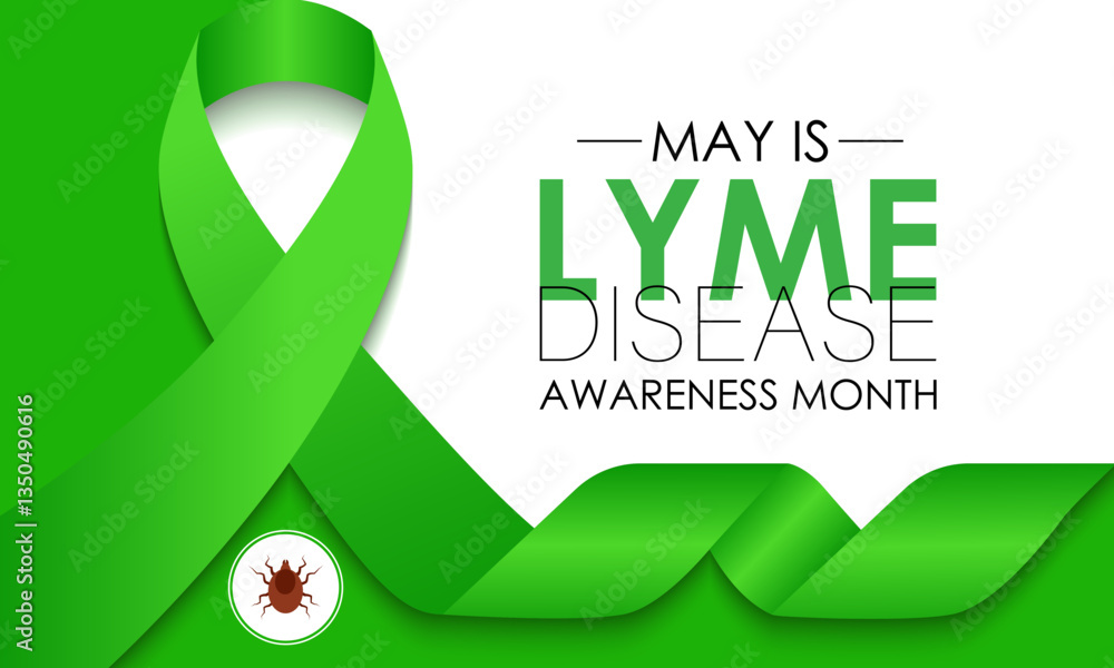 Vector illustration of lyme disease awareness month is observed every ...
