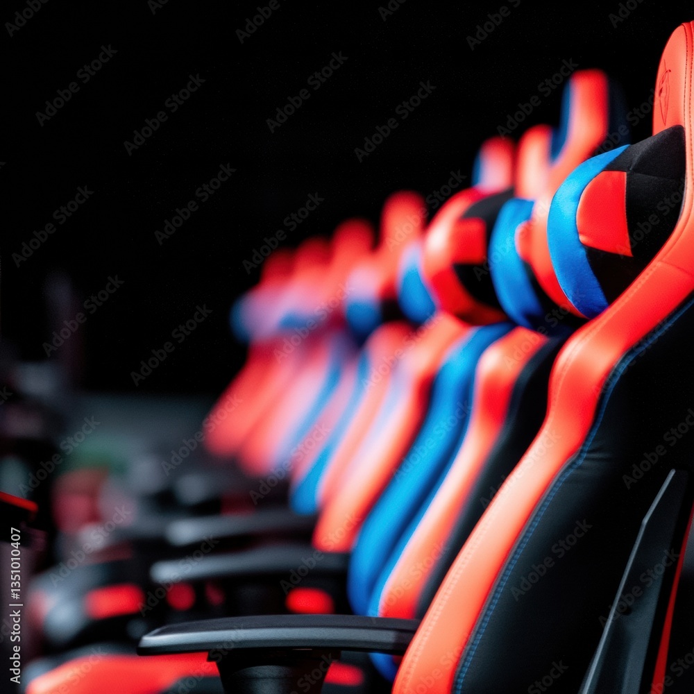 Cyberpunk eSports Design High-Performance Gaming Chairs in Vibrant Neo ...