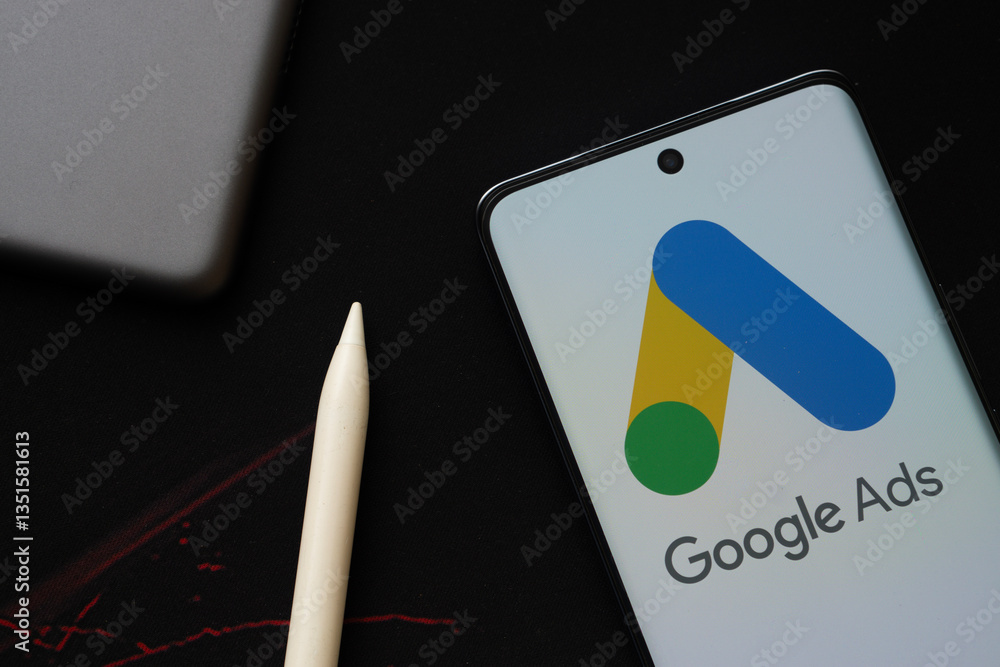 Dhaka, Bangladesh - 16 March 2025: The logo of the Google Ads is ...