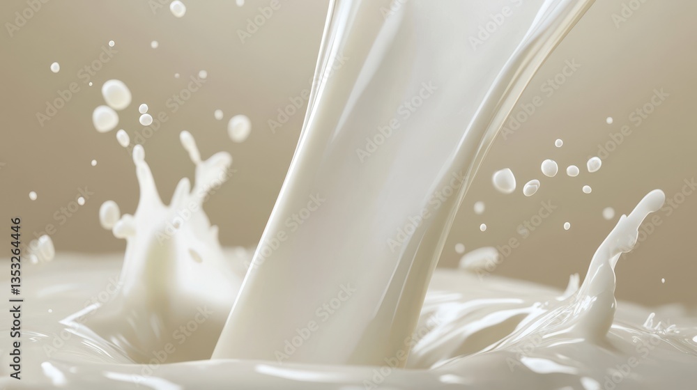 Fresh Milk PNG, Pure White Liquid Rendering, for Dairy Product Branding ...
