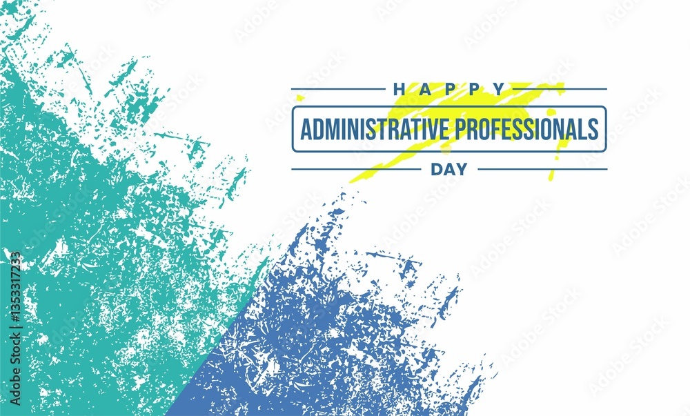 happy Administrative Professionals Day Vector banner, flyer, poster and ...