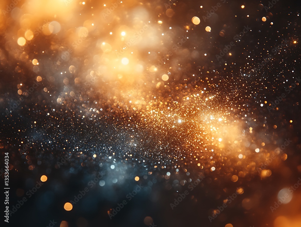 An abstract image of glittering lights and sparkling particles Stock ...