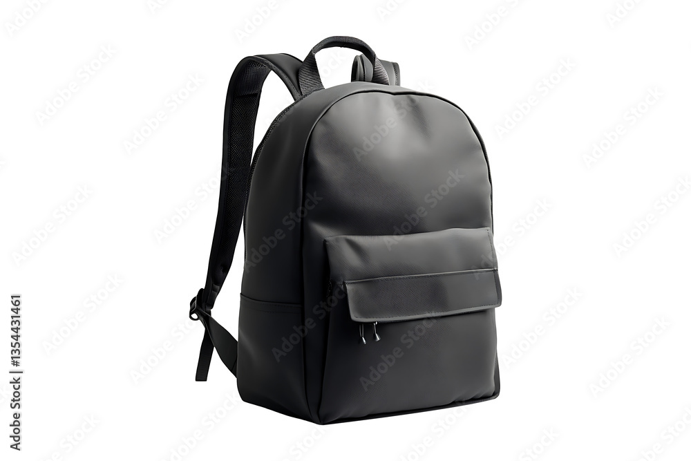 Black backpack mock up Isolated on Transparent Background PNG Image ...