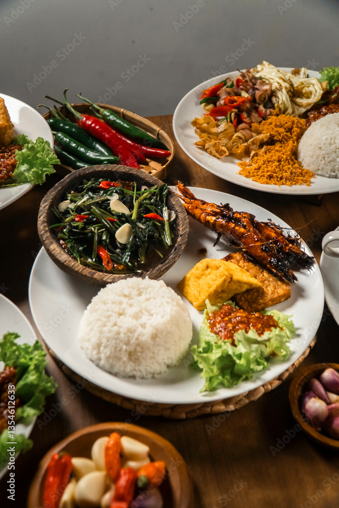 Nusantara indonesian traditional food chef south east asia Stock Photo ...