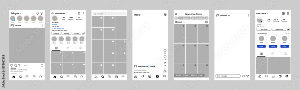 Instagram post frame mockup 2025 New Updates mock up template design ...