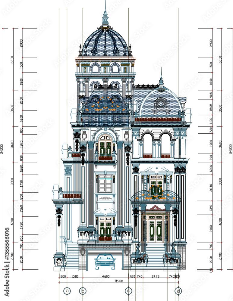 silhouette design vector illustration sketch of architectural ...