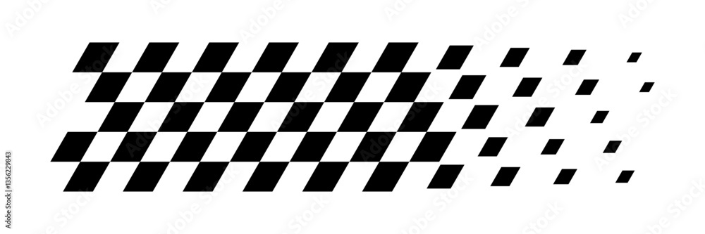 Racing flag background. Diagonal checkered flag pattern in black and ...