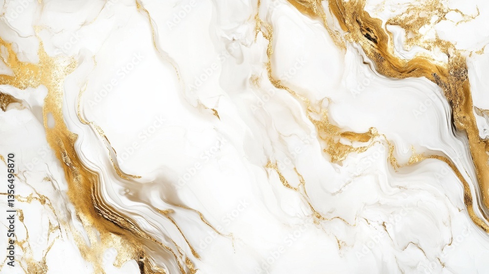 Luxury White Gold Marble texture background vector. Panoramic Marbling ...
