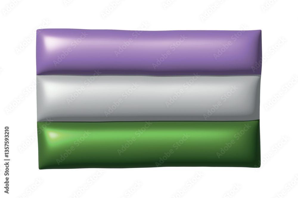 Colorful Genderqueer pride flag Happy pride day LGBTQ community Pride ...