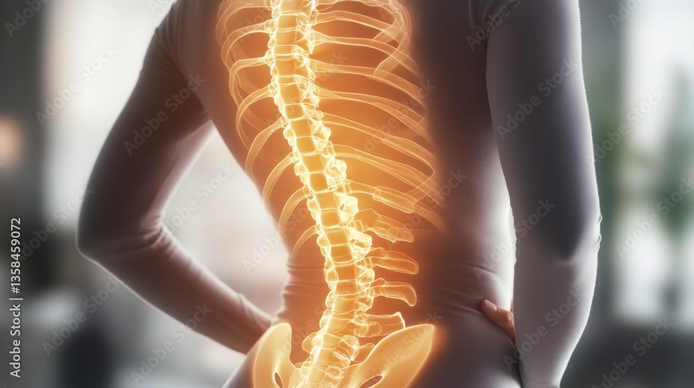 Spinal health awareness campaign medical facility infographic clinical ...